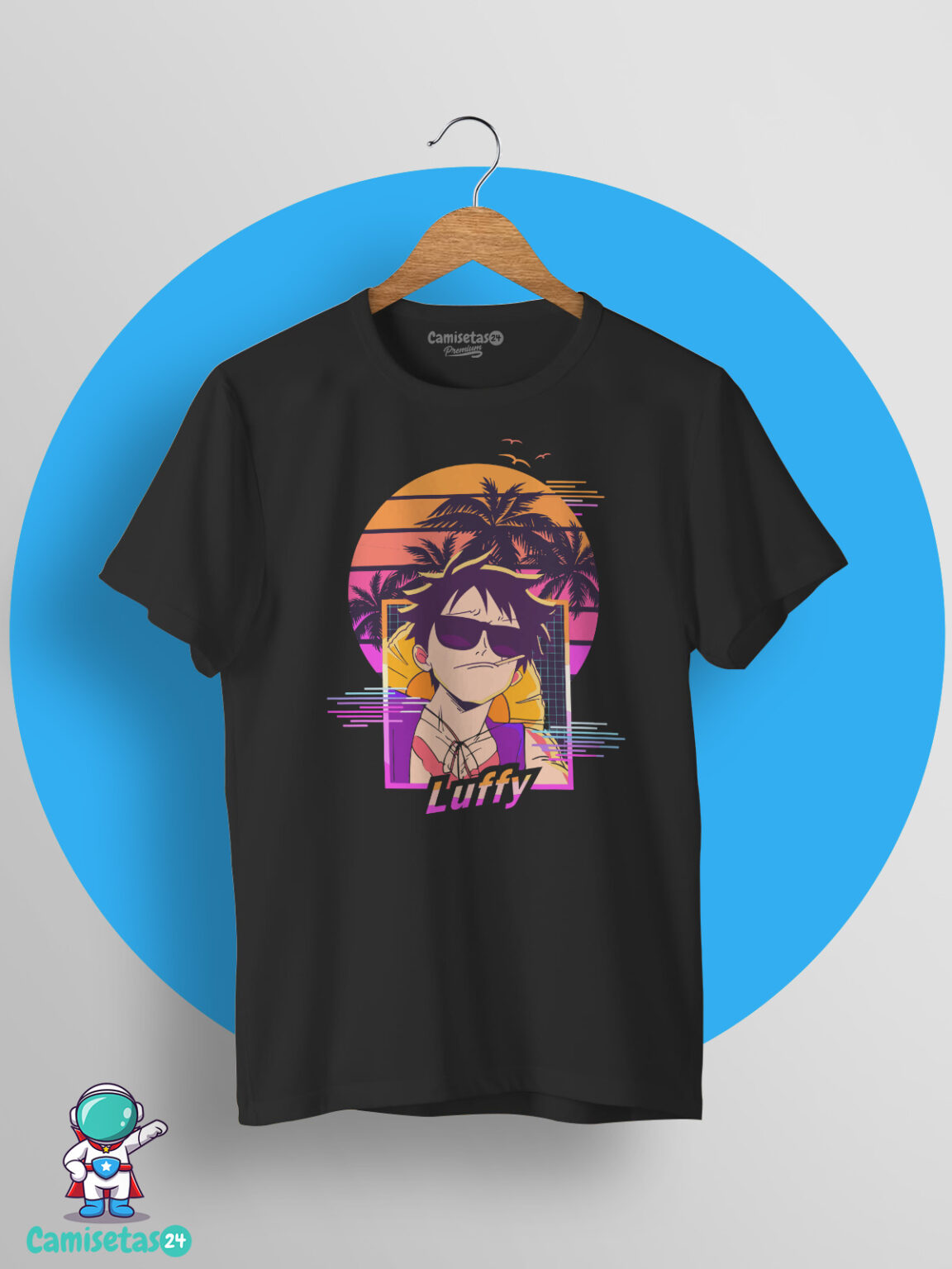 Camiseta One Piece Luffy Retro - Camisetas Personalizadas | Camisetas24
